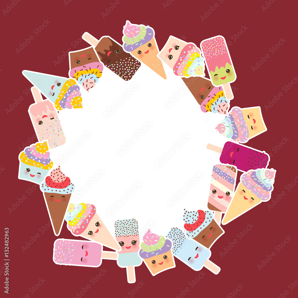 Waffle Border Clipart