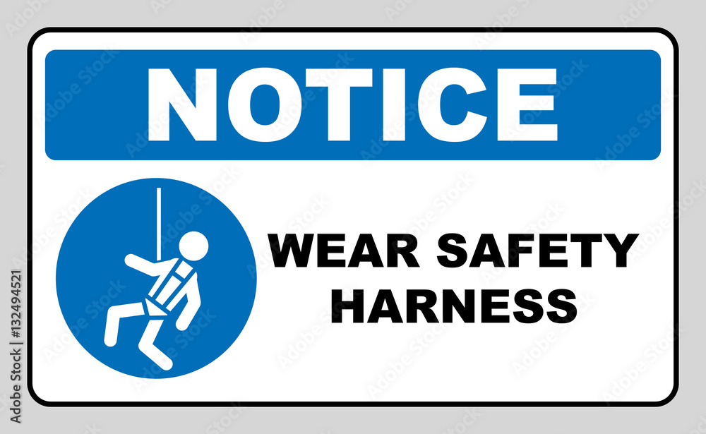 Safety Harness Sign