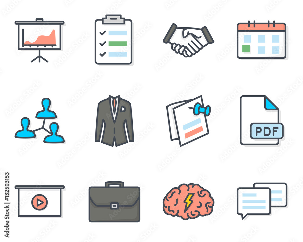 Meeting Icon Stock Vector | Adobe Stock