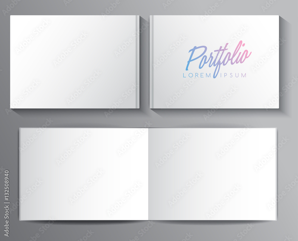 Hard Cover Book Template : Vector illustration Stock Vector | Adobe Stock