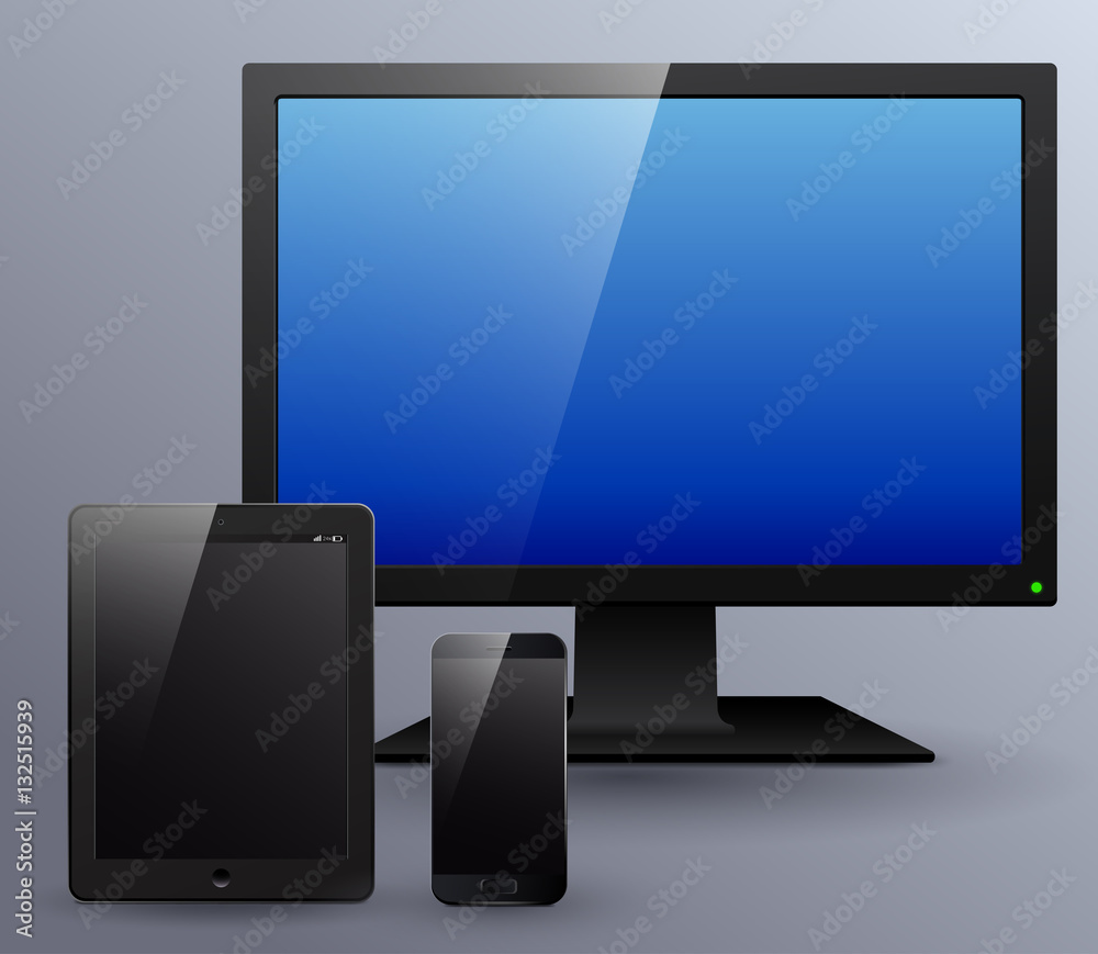 Electronic Devices Template : Vector Illustration Stock Vector | Adobe ...