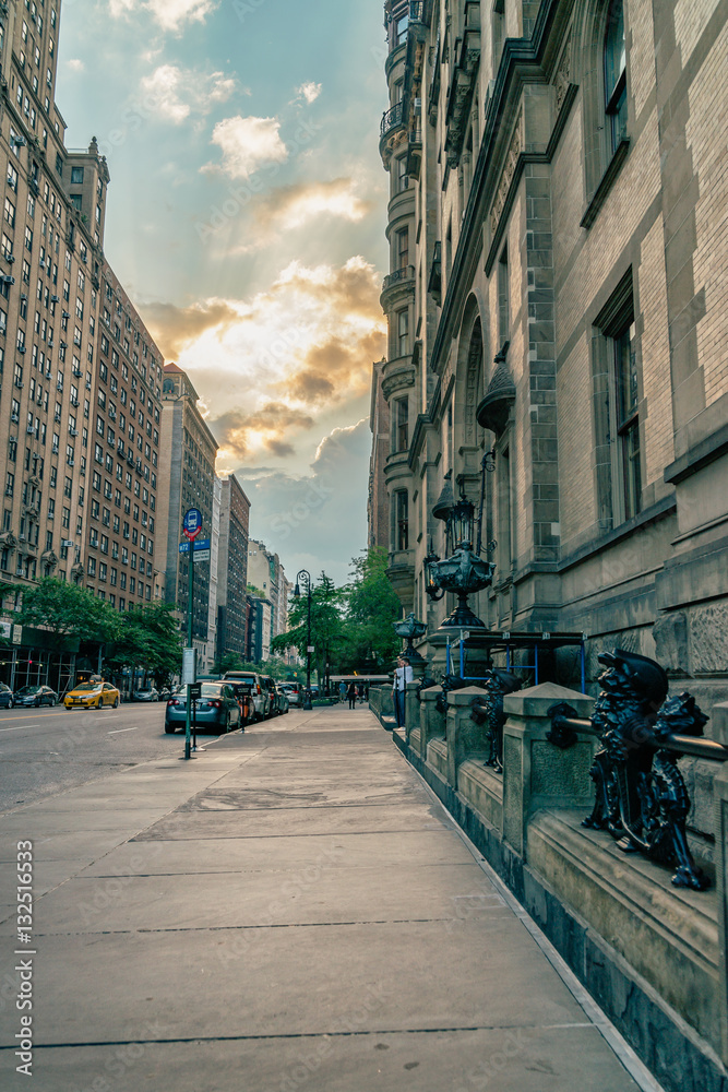 New York City Streets Background