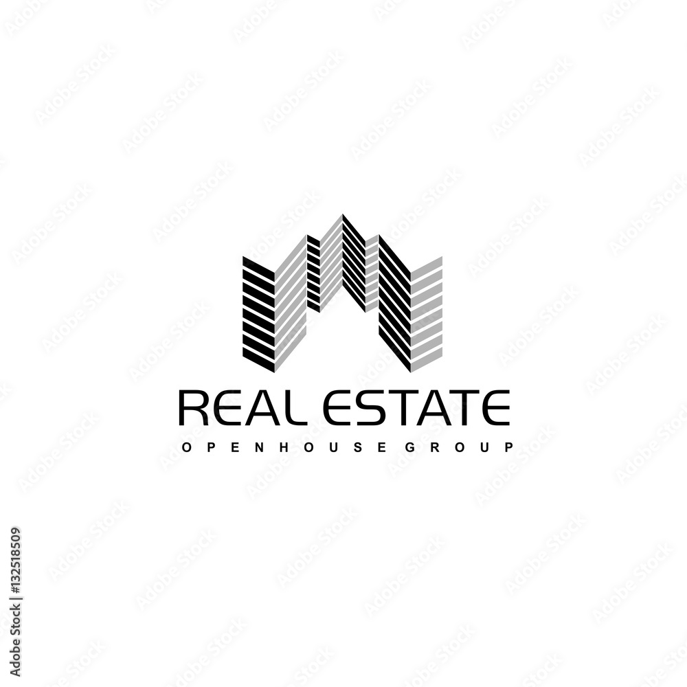 Real Estate Vector Logo Symbol Stock-Vektorgrafik | Adobe Stock