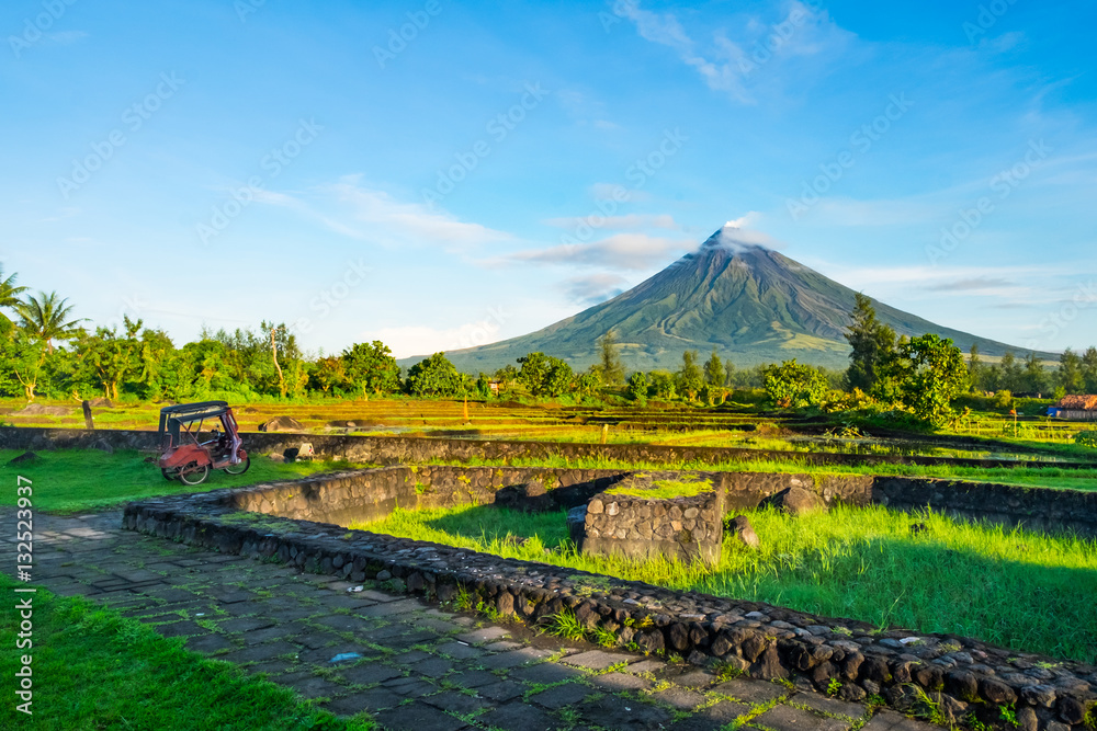 Mayon Volcano in Legazpi, Philippine Stock Photo | Adobe Stock
