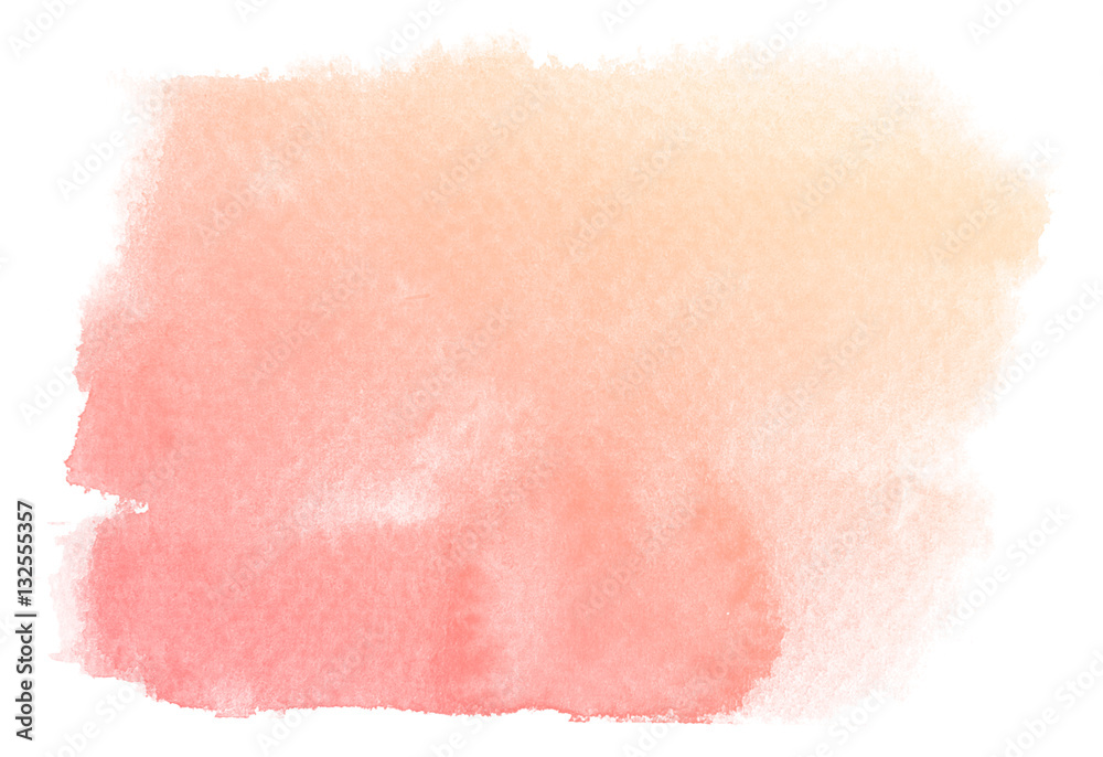 Abstract cream watercolor on white background.The color splashing on ...