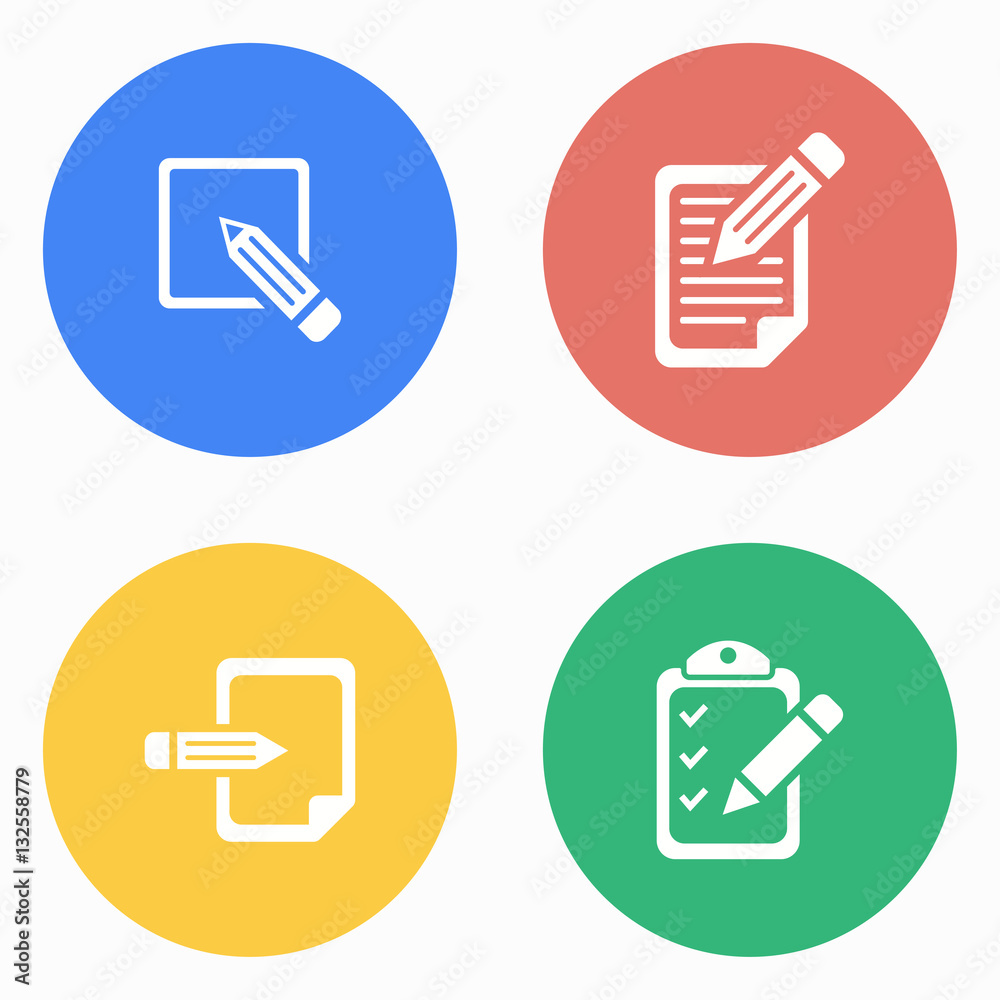 Registration icon set. Stock Vector | Adobe Stock