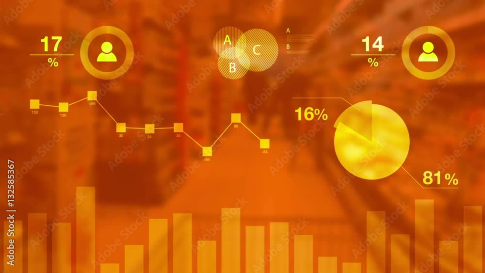 Stockvideon Supermarket or hypermarket smart shopping, using new ...