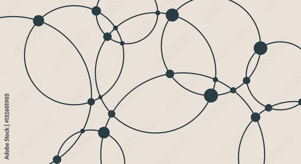 Molecule And Communication Background. Modern vector brochure or web ...