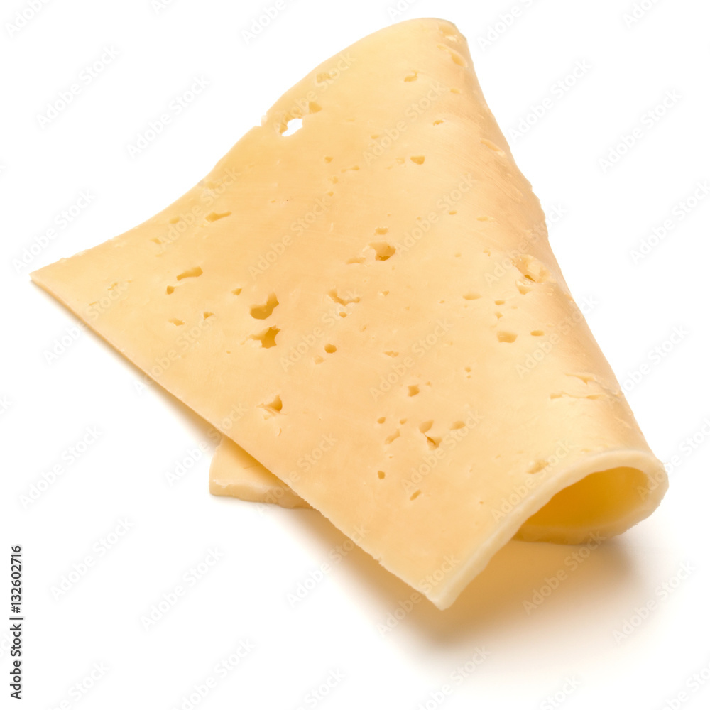 cheese slice isolated on white background cutout Stock Photo | Adobe Stock