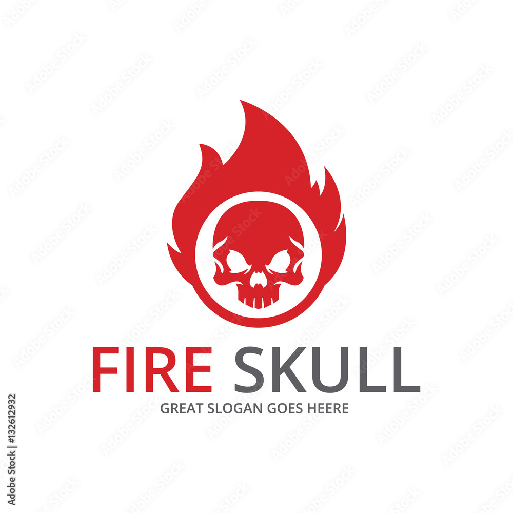 Fire Skull Logo