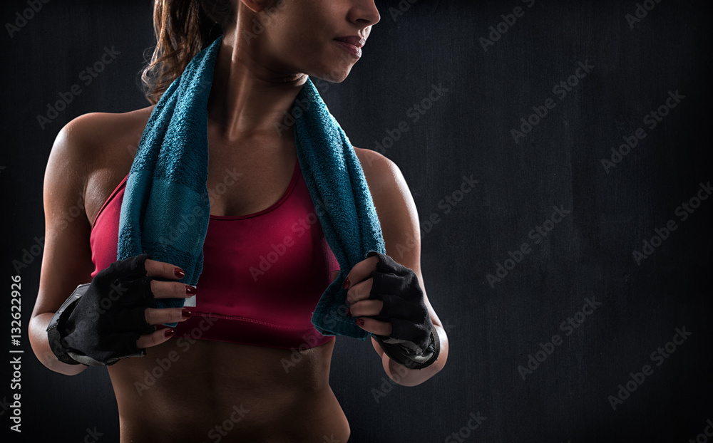 Woman after gym workout Stock-Foto | Adobe Stock