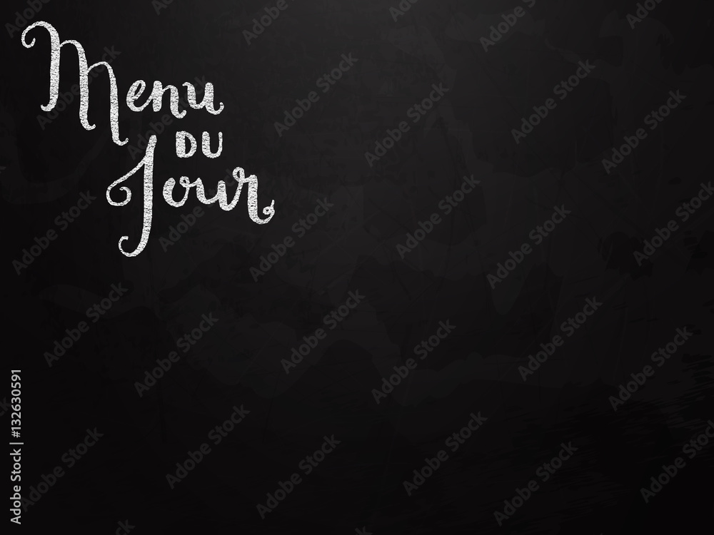 Menu du Jour sur Ardoise Stock Vector | Adobe Stock
