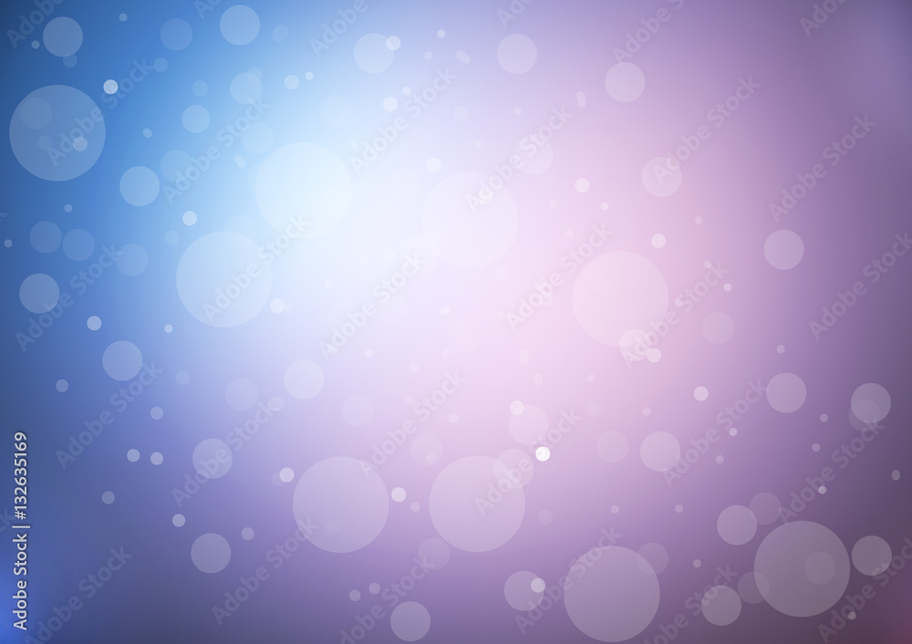 beautiful pinkish blue background with bokeh shaped balls Stock ...