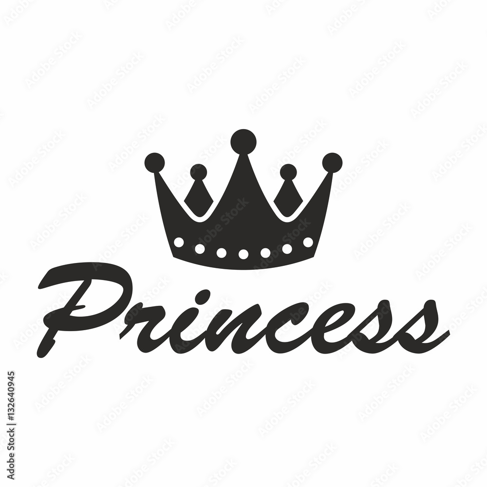 Princess Crown Icon Stock Vector Adobe Stock