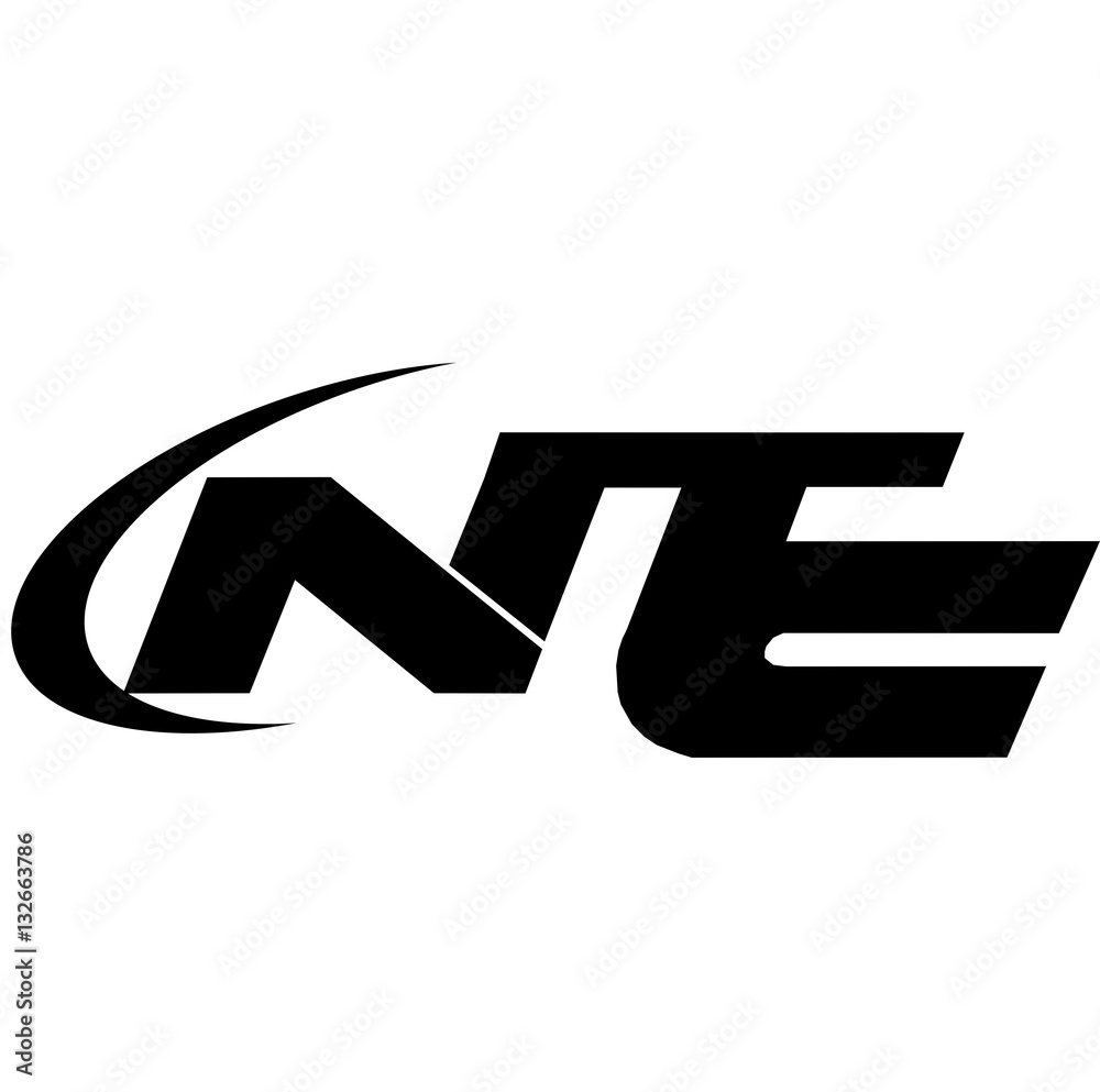 Vector letter NTC logo icon black color design template Stock Vector ...