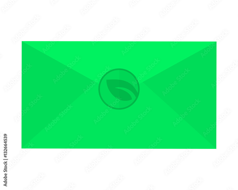 green mail icon Stock Vector | Adobe Stock