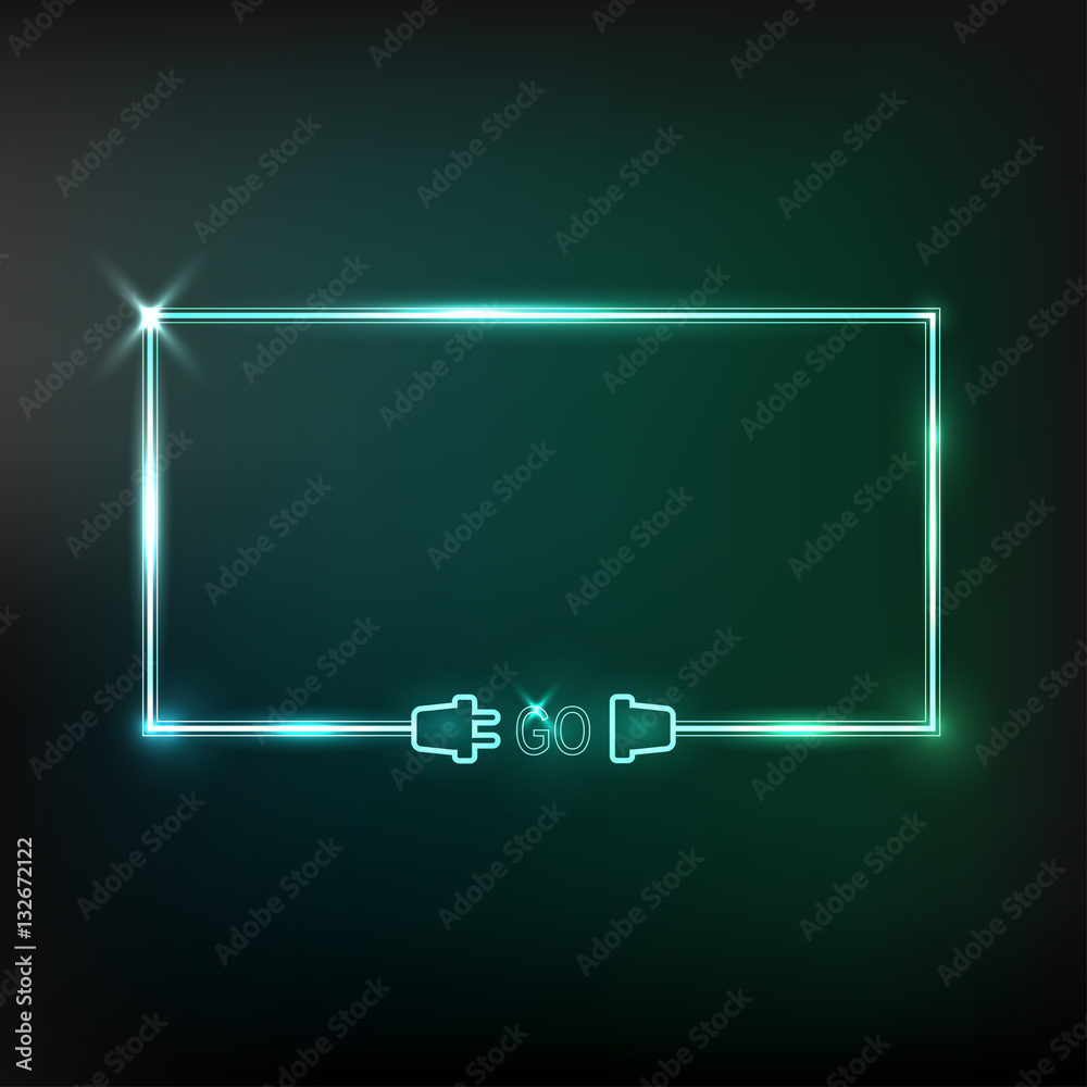 Abstract background with wire plug and socket. Concept connection ...