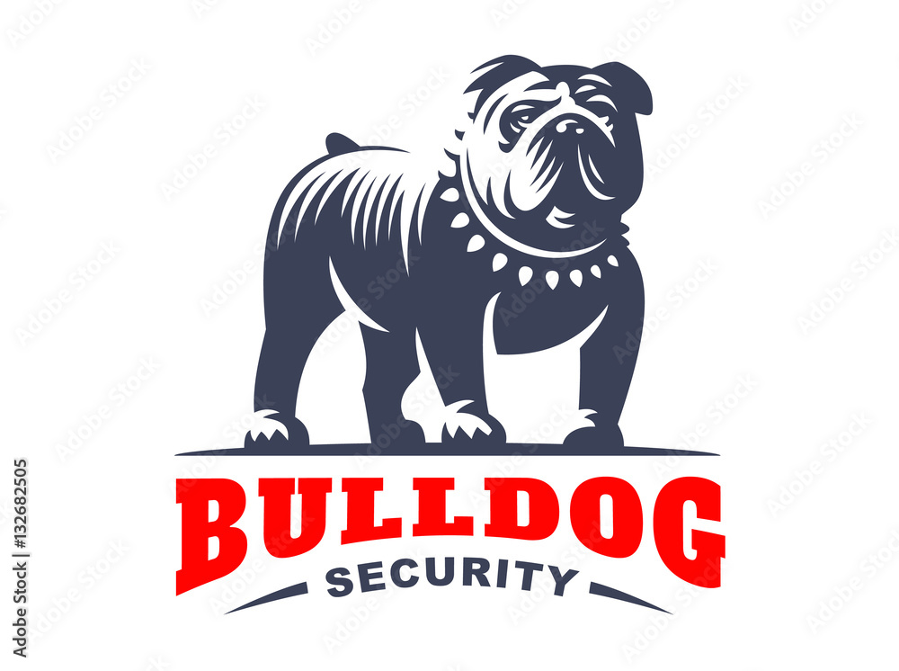 Bulldog logo - vector illustration, emblem Stock Vector | Adobe Stock