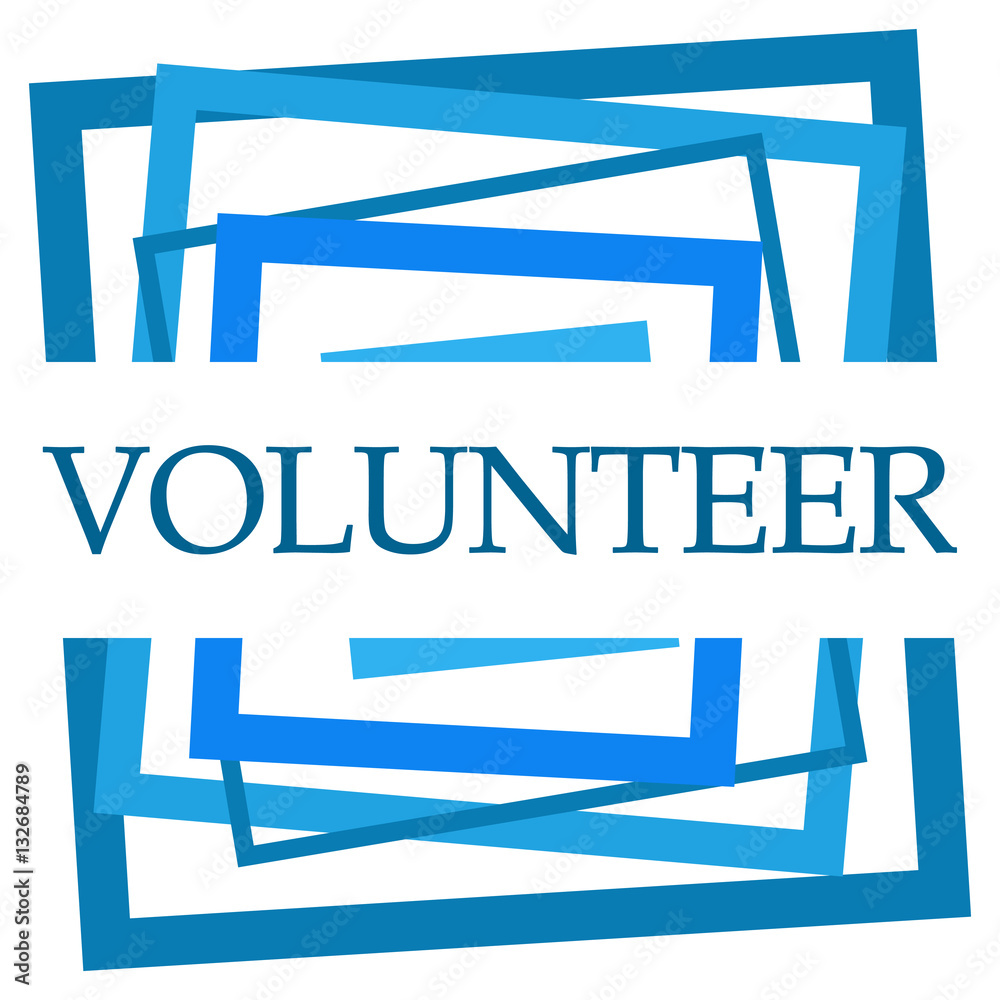 Volunteer Blur Random Borders Stock Illustration | Adobe Stock