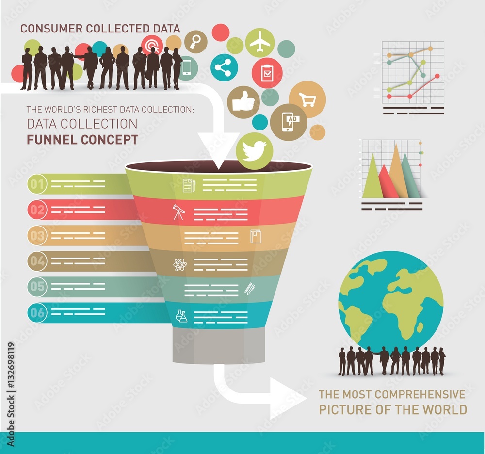 Data collection concept Stock Vector | Adobe Stock