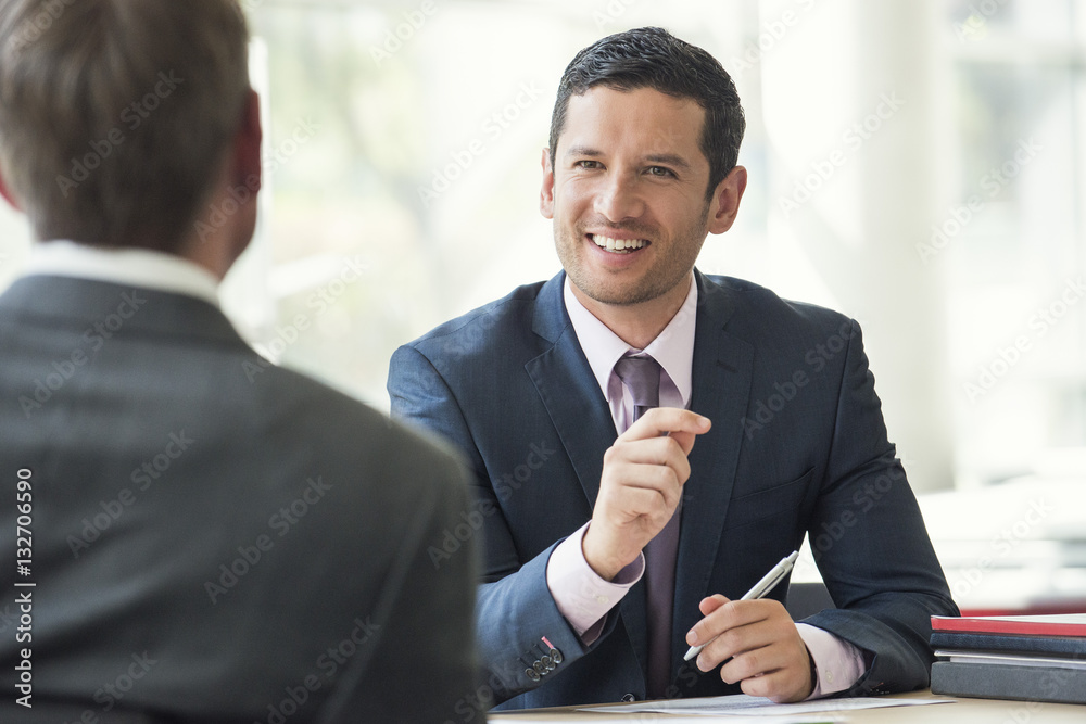 Businessman meeting with client Stock Photo | Adobe Stock