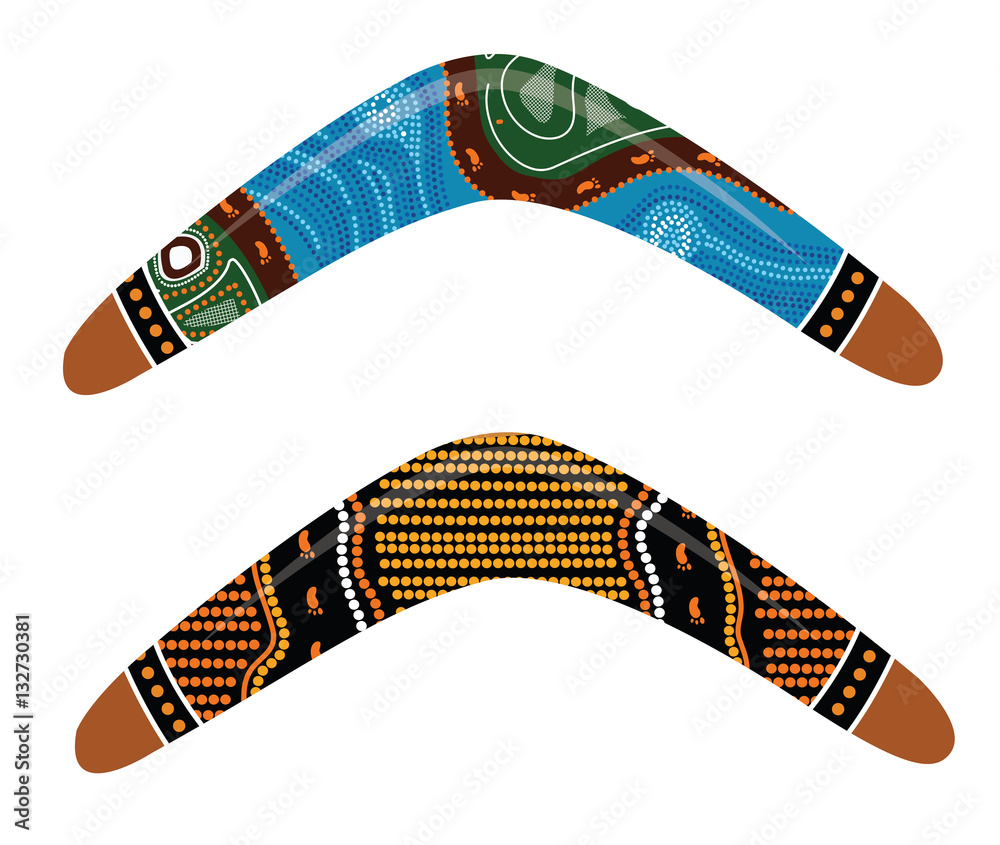 Australian boomerang vector. Stock Vector | Adobe Stock