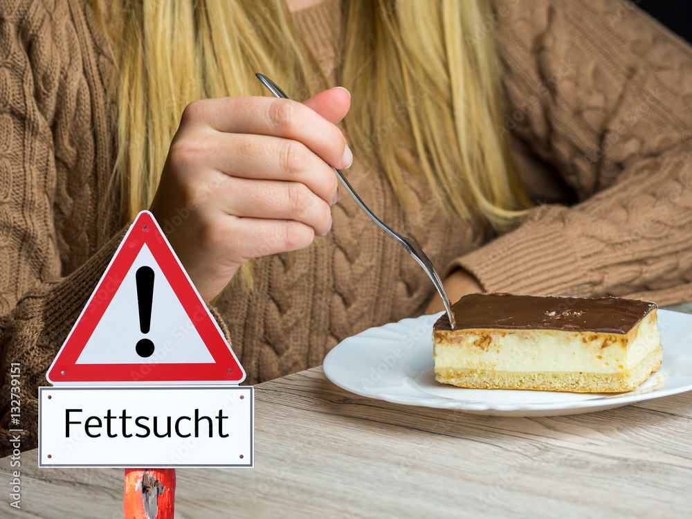 Foto Stock Warnhinweis Fettsucht | Adobe Stock
