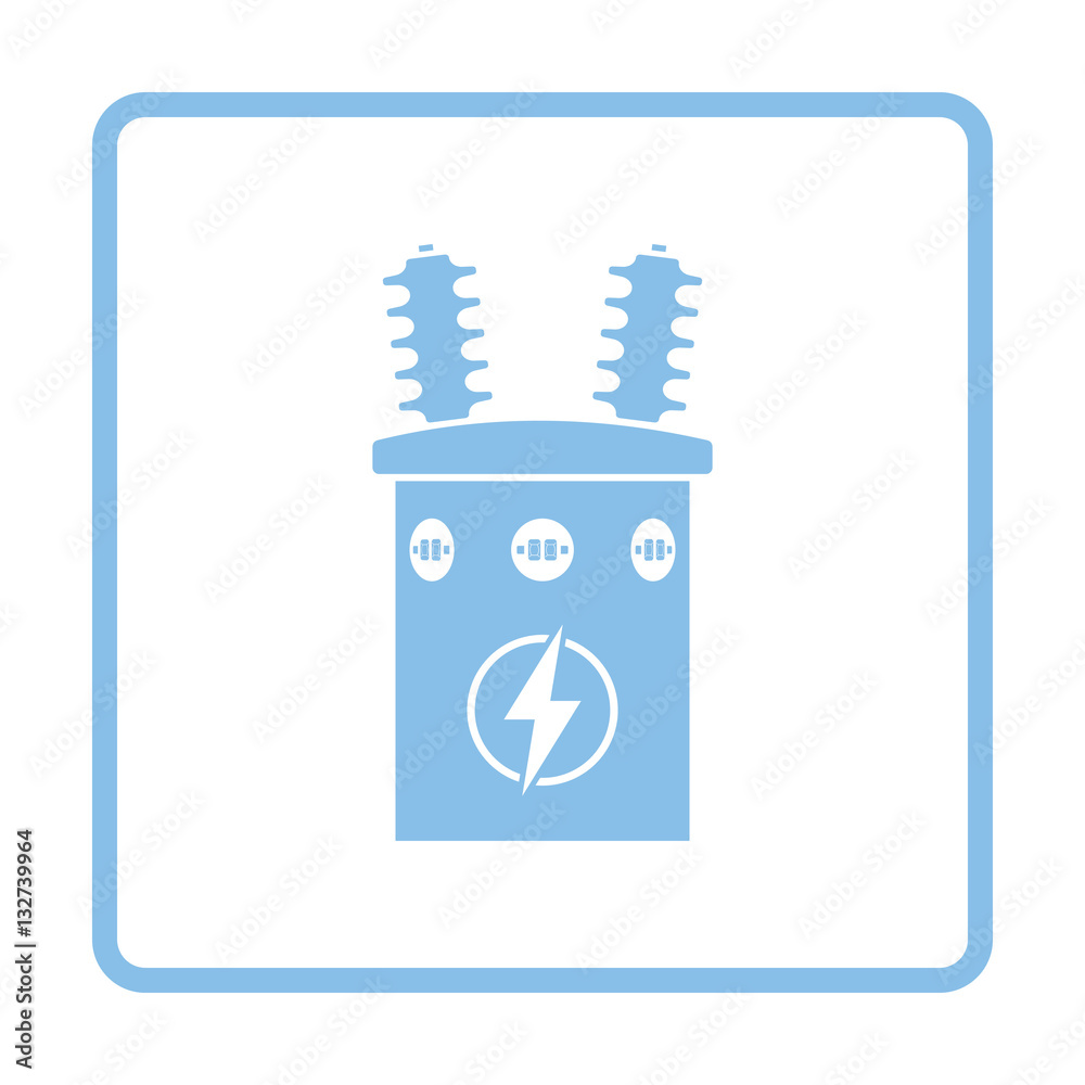 Electric transformer icon Stock Vector | Adobe Stock