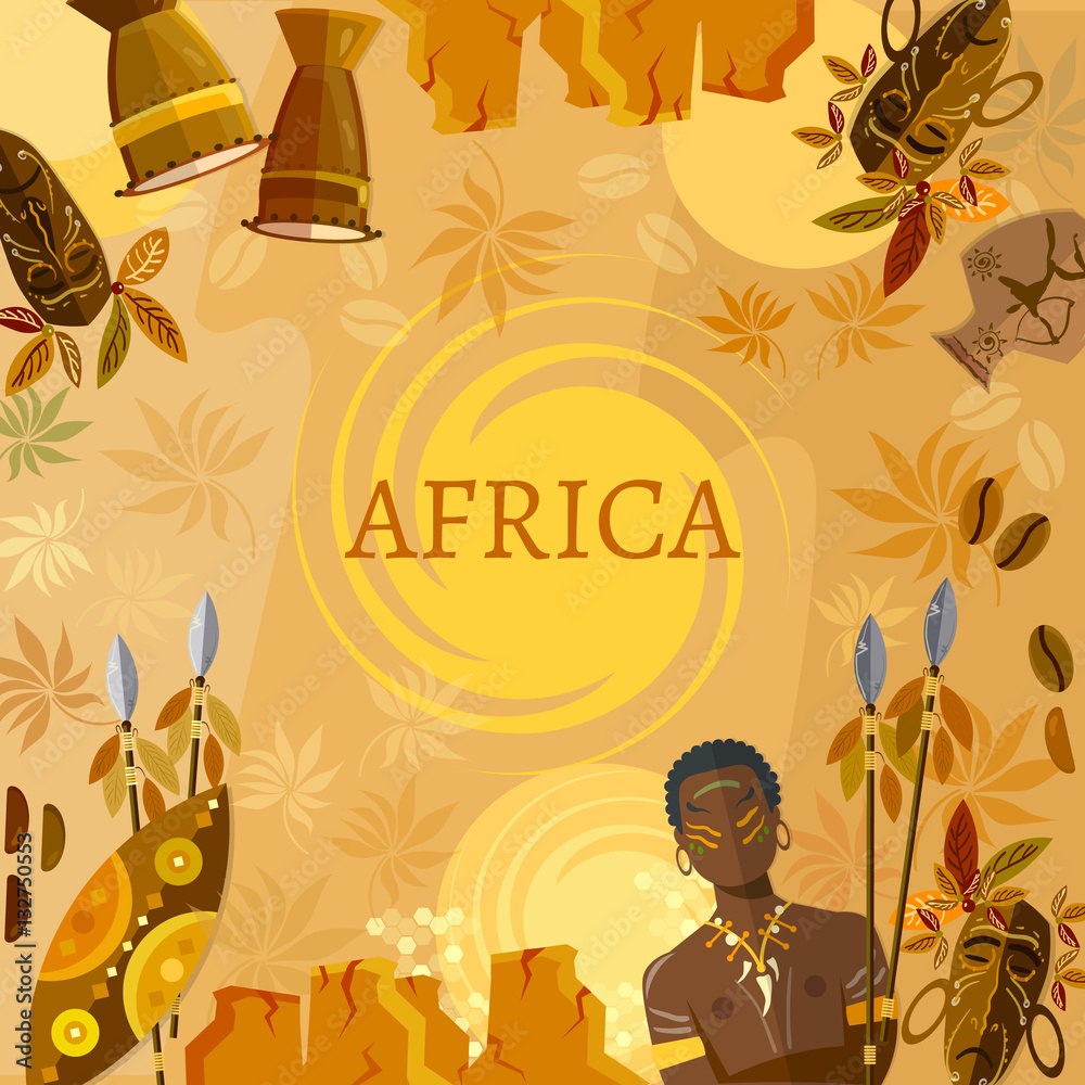 Travel to Africa, people, tribe. African traditions and culture. Stock ...