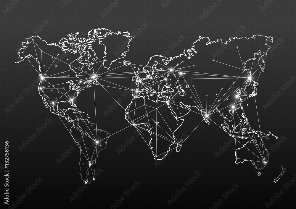 Vetor de maps of the Earth's. world map. Vector illustration do Stock ...