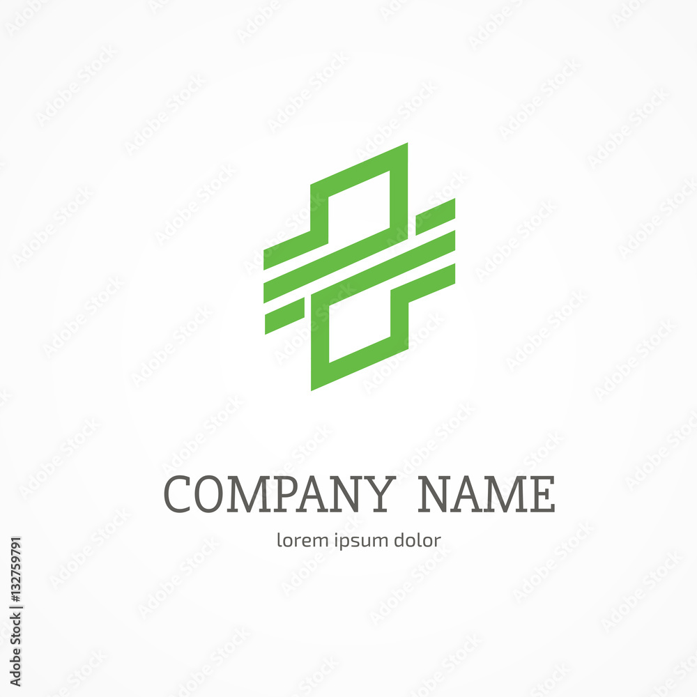 Logo design abstract medical vector template Stock Vector | Adobe Stock