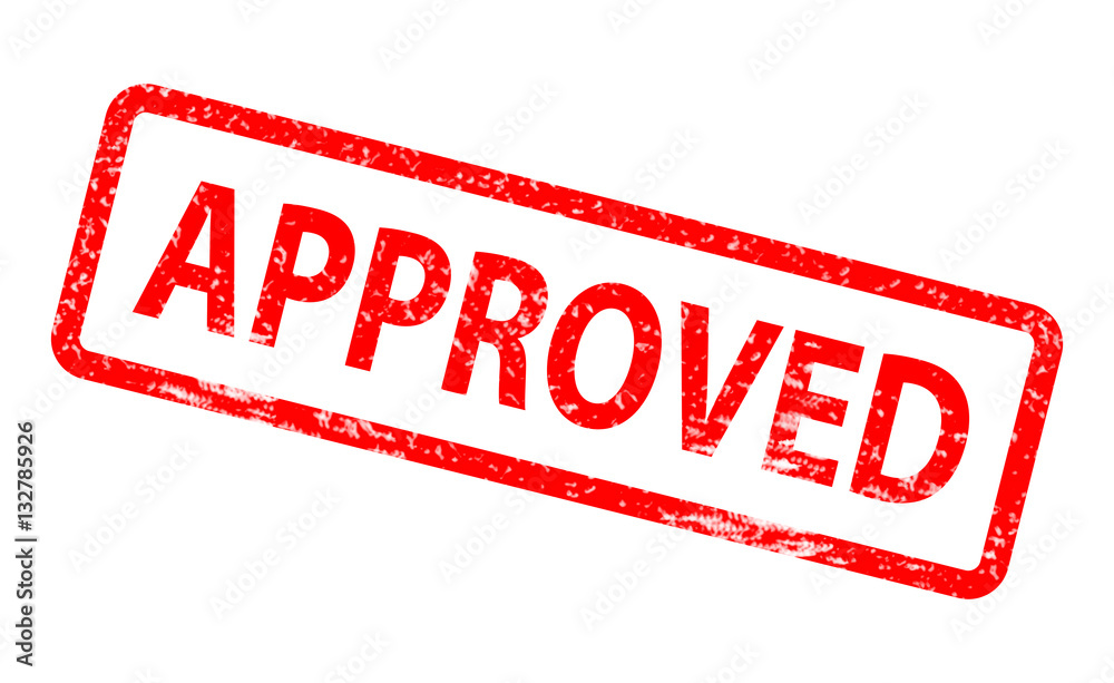 approved stamp on white background. approved stamp sign. Stock Photo ...