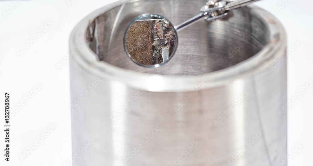 Visual inspection of the inner surface of welded parts by means of ...