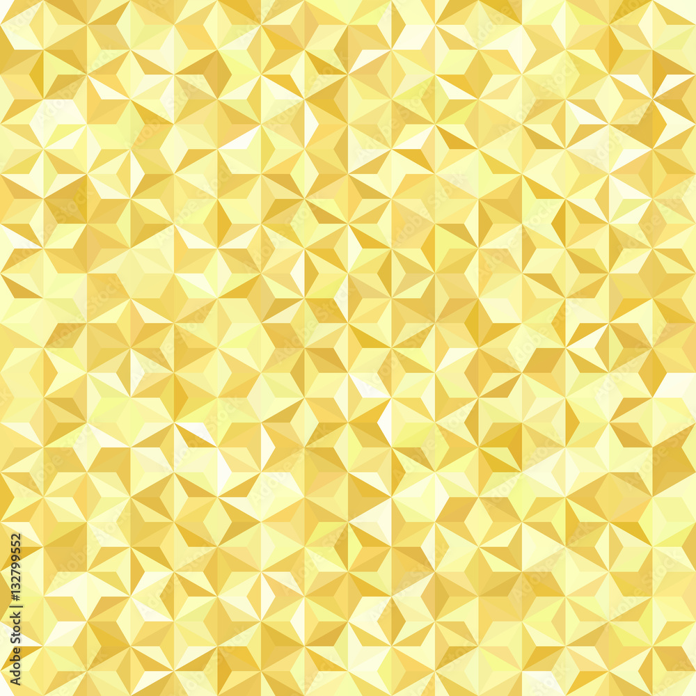 Vector yellow seamless abstract background for design with triangles. Vector illustration Stock ...