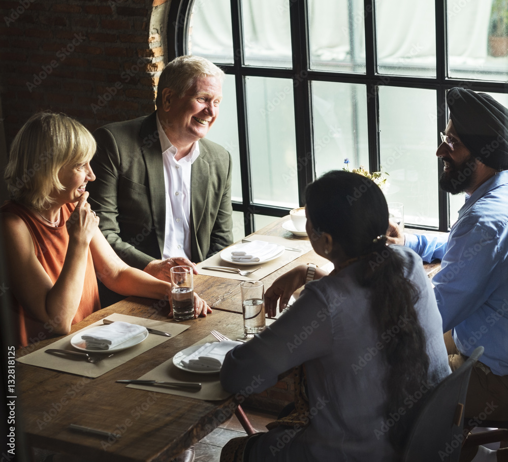 Business People Dining Together Concept Stock Photo | Adobe Stock