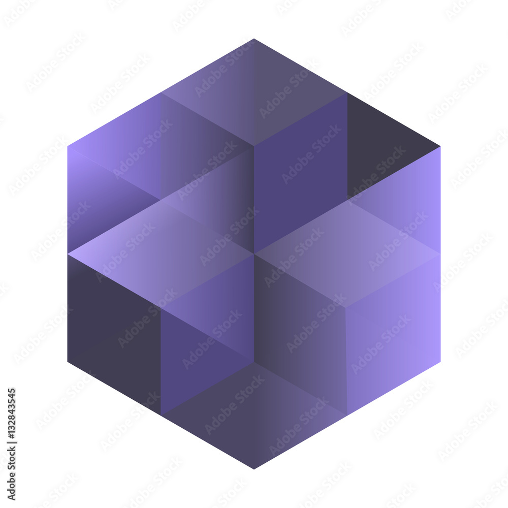 abstract isometric cubes for design Stock-Vektorgrafik | Adobe Stock