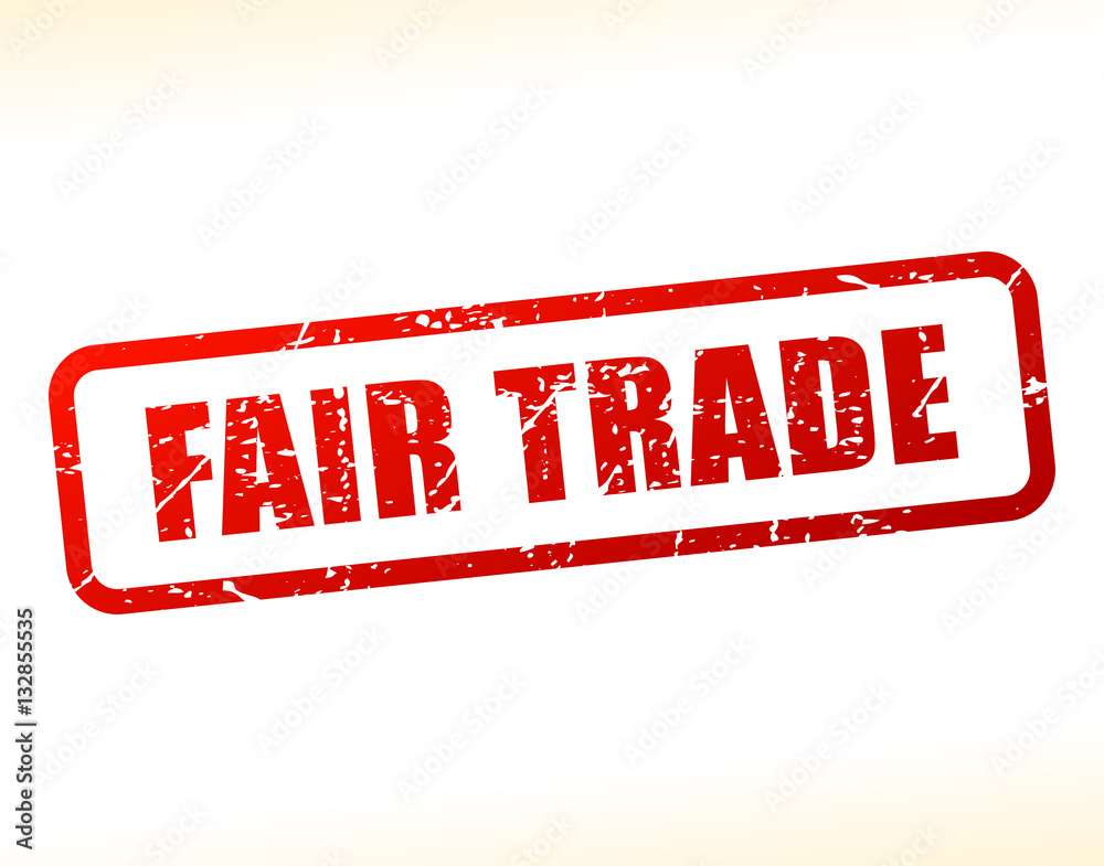 fair trade text buffered Stock Vector | Adobe Stock