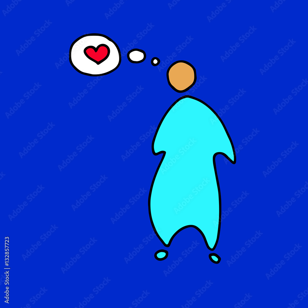 Vector Drawing Cute Illustration Cartoon People School Stock Vector Adobe Stock