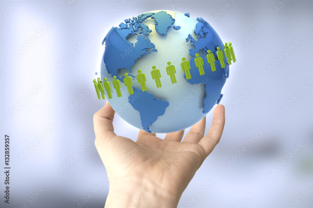 earth people connection concept Stock-Foto | Adobe Stock