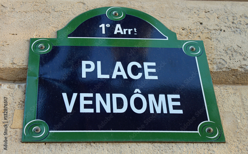 Paris, plaque de rue Stock Photo | Adobe Stock