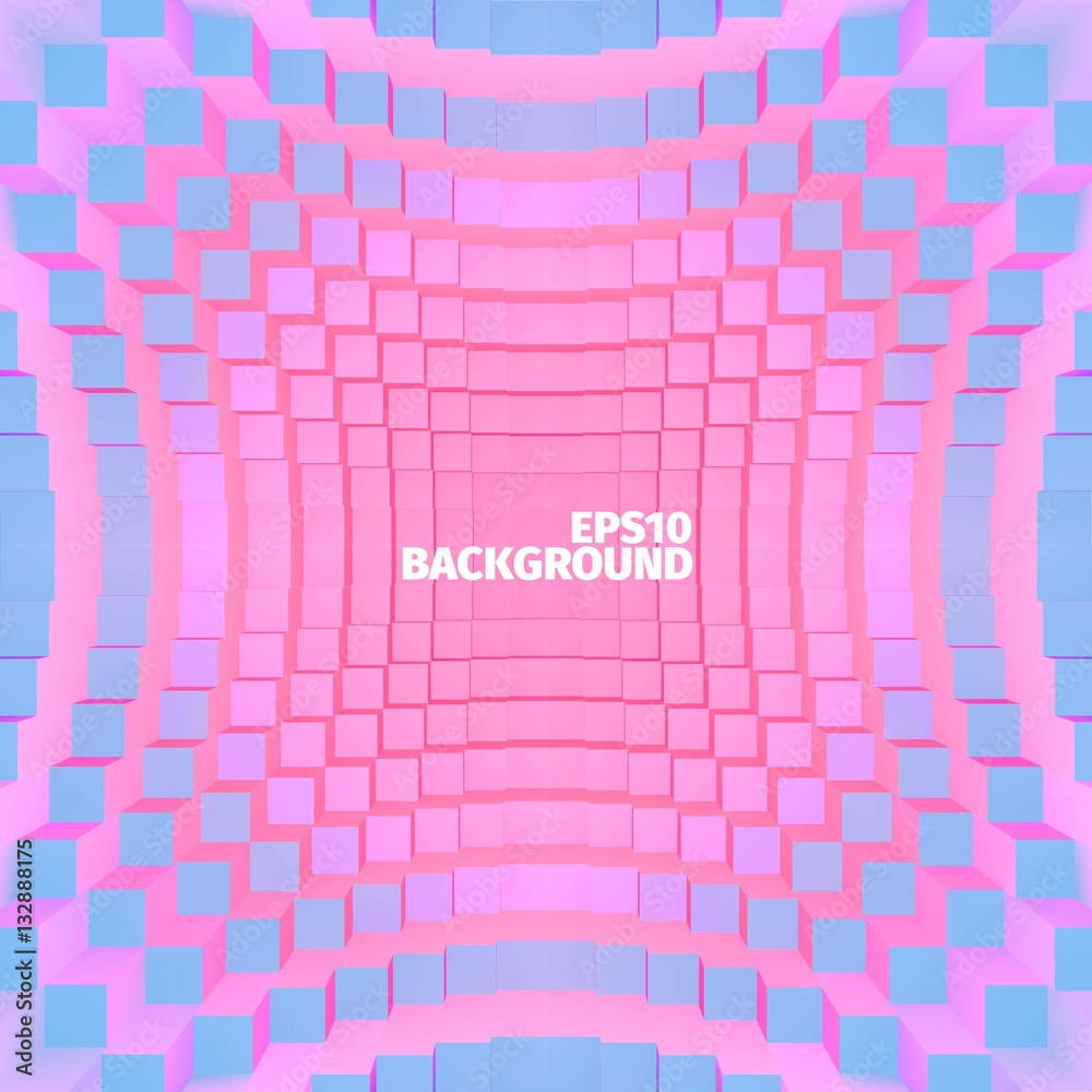 Abstract rectangle background. 3d vector illustration. Stock Vector ...