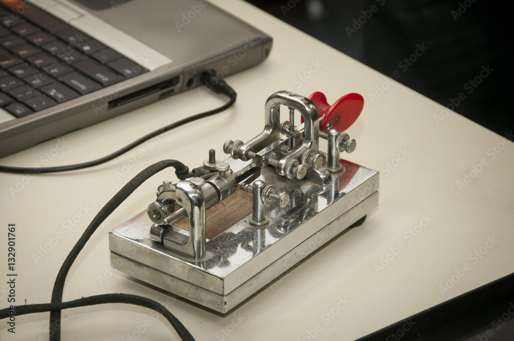 Morse Code Sender Stock Photo | Adobe Stock