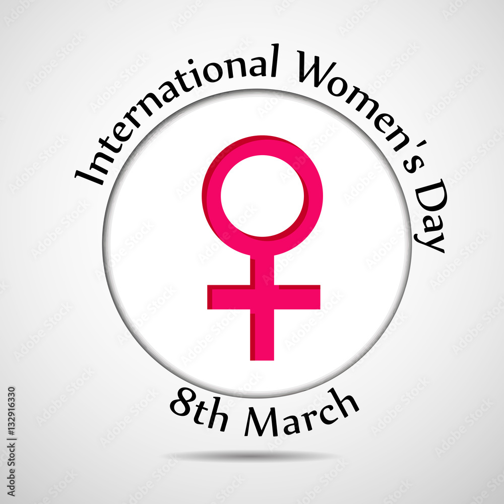 Illustration of Women's Symbol for International Women's Day Stock ...