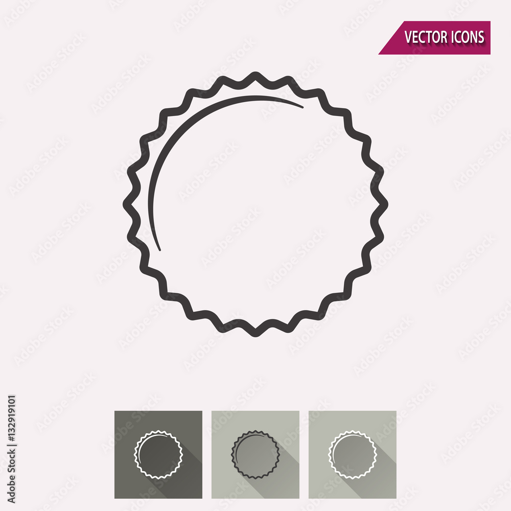 Bottle cap - vector icon. Stock Vector | Adobe Stock