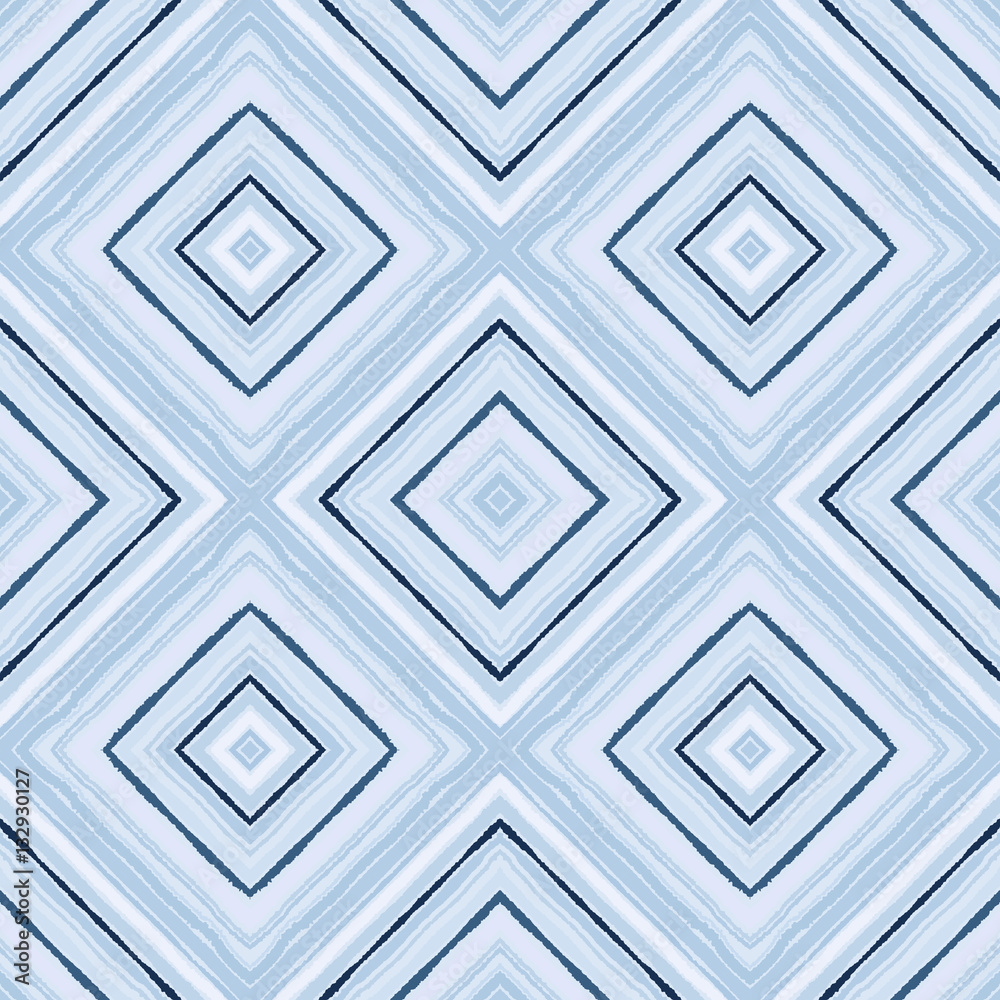 Striped diagonal rectangle seamless pattern. Square rhombus lines with ...
