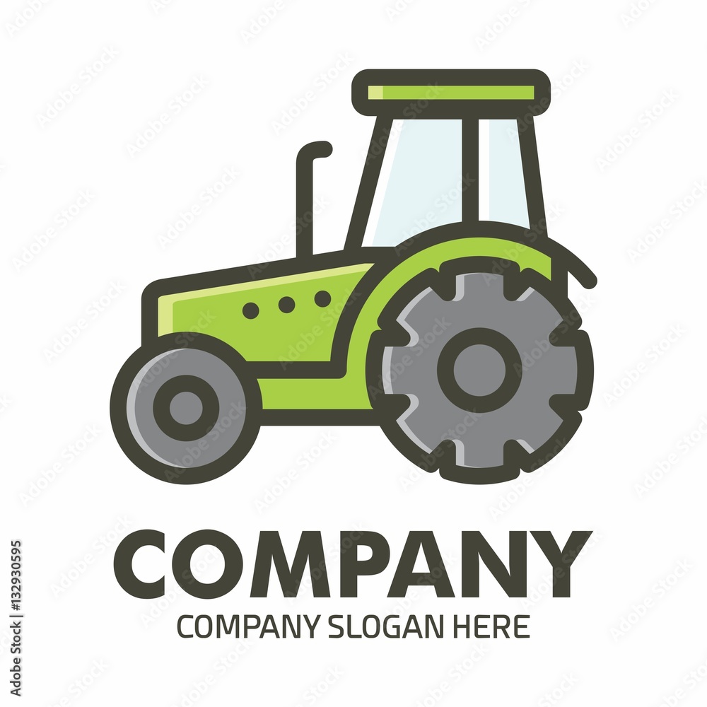 Tractor logo icon vector template Stock Vector | Adobe Stock