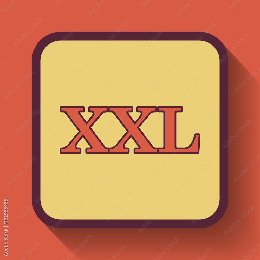 XXL icon Stock-Illustration | Adobe Stock