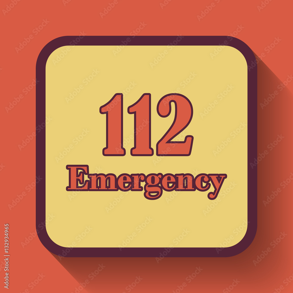 112 Emergency icon Stock Illustration | Adobe Stock