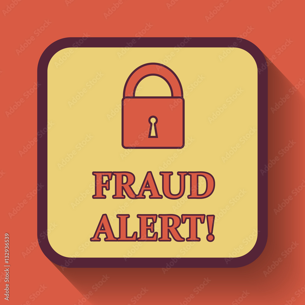 Fraud alert icon Stock Illustration | Adobe Stock