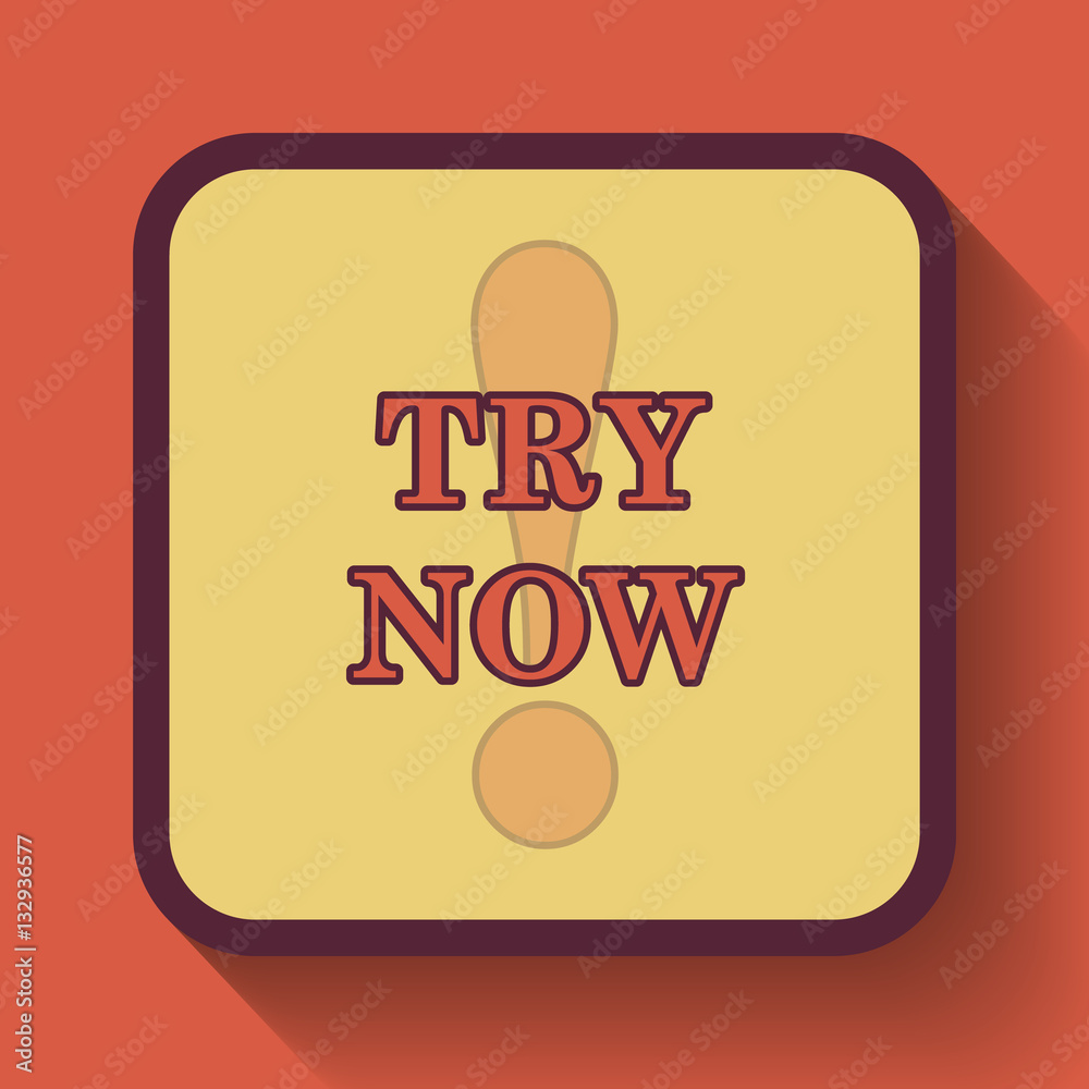 Try now icon Stock Illustration | Adobe Stock